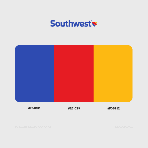 Southwest Airlines logo History, Evolution and color codes